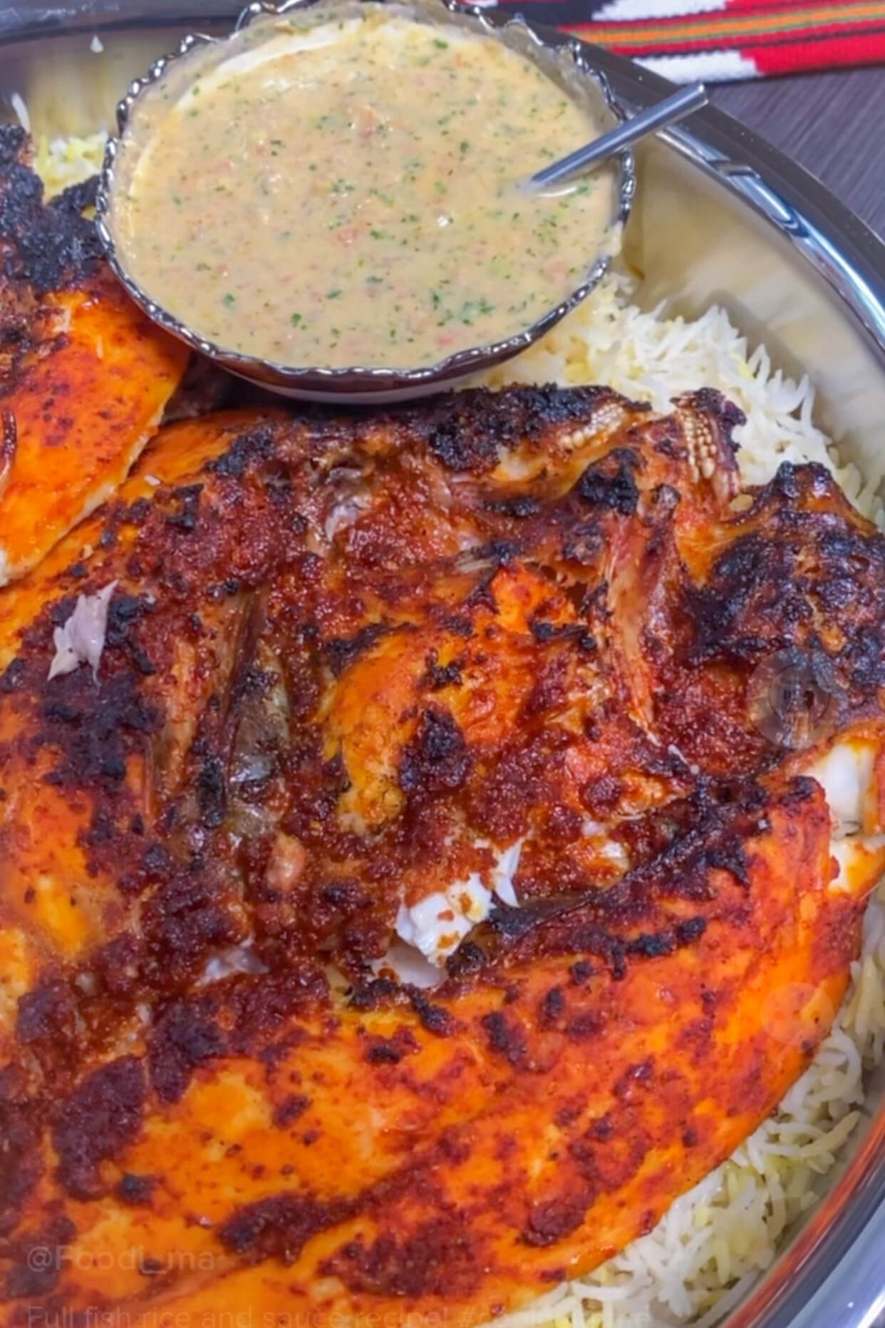 Yemeni Fish with Rice and Sahawiq - Foodima